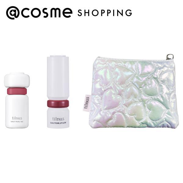 【セット内容】・サンリットパールティント 10　3.3g・サンリットパールリップグロウ6　3.0g・ハートキルティングポーチ(1)サンリットパールティント 10：パールが浮き出てくる新感覚テクスチャー　塗布して1分、色とりどりのパールが現れ...