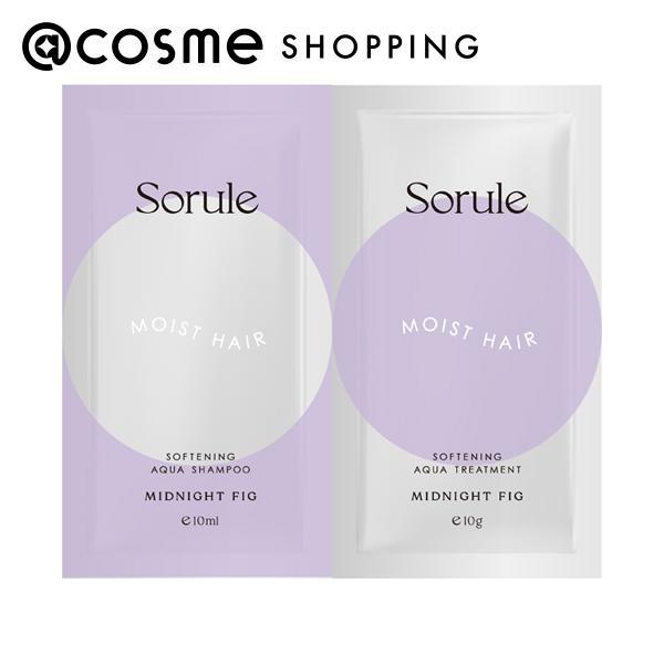 【セット内容】・ソフニングアクアシャンプー（10ml）・ソフニングアクアトリートメント（10g）〈シャンプー〉デューハーバルエッセンス（保湿・整肌成分）×グリチルリチン酸２K（整肌成分）配合で、カサつきがちな地肌をしっとり保湿。〈トリートメ...