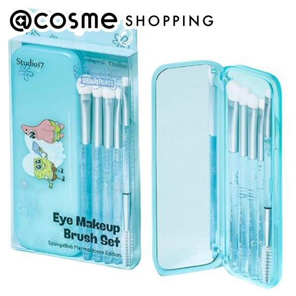 【セット内容】・ミラー付きケース 1個・アイシャドウベースブラシ 1本・ブレンディングブラシ  1本・スマッジブラシ 1本・ディファイニングブラシ 1本・アイブロウブラシ 1本全5種類のアイメイクブラシをまとめた、スポンジボブのアイメイクブ...