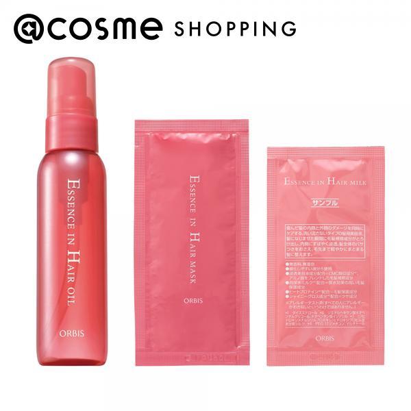 【セット内容】・エッセンスインヘアオイル 現品 70mL×1・エッセンスインヘアミルク＋マスクサンプルセット 5g、12g×1【エッセンスインヘアオイルについて】「@cosmeベストコスメアワード2024 殿堂入り」受賞のヘアミルクを含むオ...