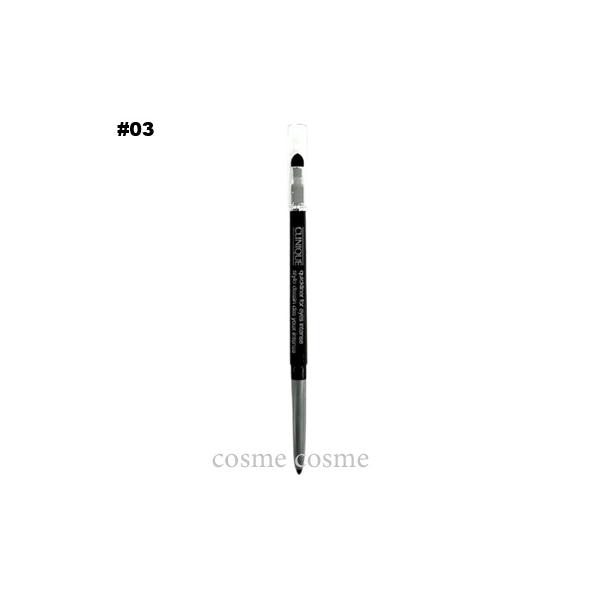 ■メーカークリニーク 　　■商品名クイックライナー フォー アイ インテンス #03 インテンスチョコレート■内容量-　■商品説明まるでリキッドのような濃く、印象的な目もとに仕上げる繰り出し式のペンシル アイライナー。 柔らかな感触で、思い...