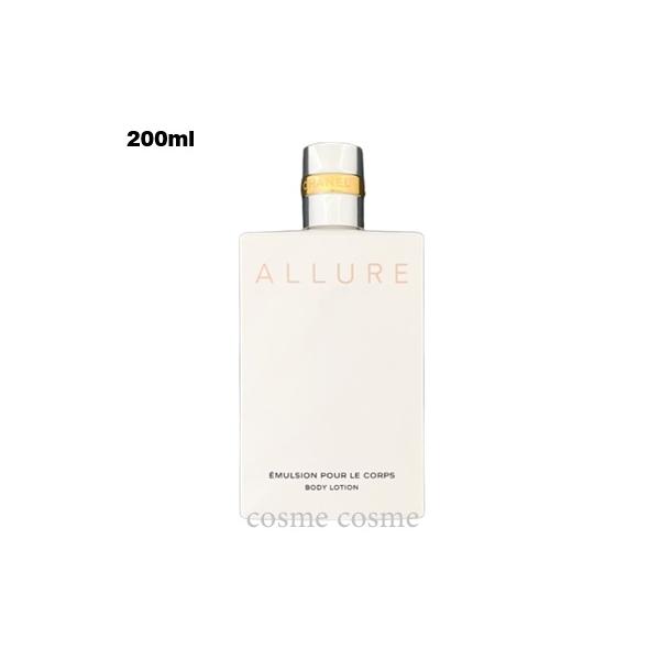 ■メーカーシャネル 　　■商品名アリュール　ボディ　エマルジョン■内容量200ｍｌ■商品説明一人ひとりのアリュールを引き出す香り透明感のある、さわやかなフローラルノートが特徴のボディエマルジョン。 なめらかに肌になじみ、しっとり潤いのあるや...