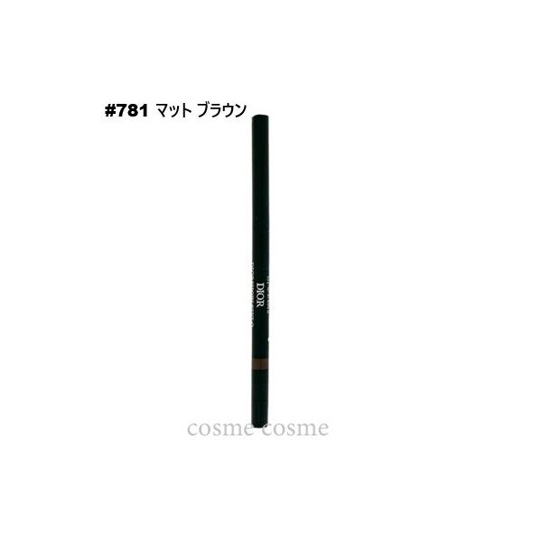 ■メーカークリスチャンディオール■商品名ディオールショウ スティロ ウォータープルーフ #781 マット ブラウン■内容量-■商品説明ナチュラルな印象から大胆な眼差しまで、自由自在に演出するアイライナーです。 思い通りに大胆なラインを描くこ...