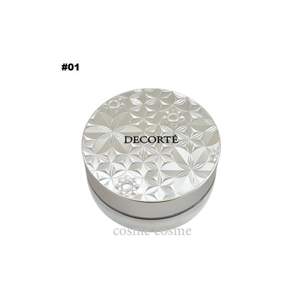 ■メーカーコスメデコルテ■商品名 ルース パウダー #01 crystal translucent■内容量 20g■商品説明ヒアルロン酸入りで肌にムラなくとけ込むようになじみ、素肌のような仕上がり。 素肌そのものを美しく魅せ、なめらかで内側...