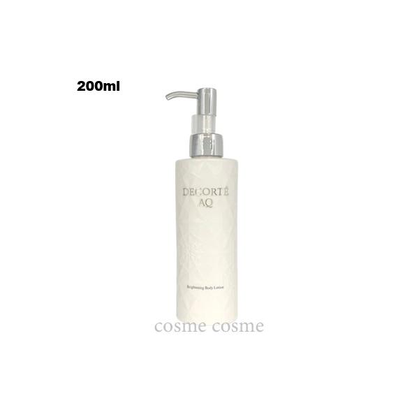 ■メーカーコスメデコルテ■商品名AQ ラディアンス スムース ブライトニング ボディミルク■内容量200ml■商品説明全身の肌色を明るく整え、潤いを長時間持続させるボディミルク。  濃密な潤いが肌に心地よく広がります。 ■区分化粧品■製造国...