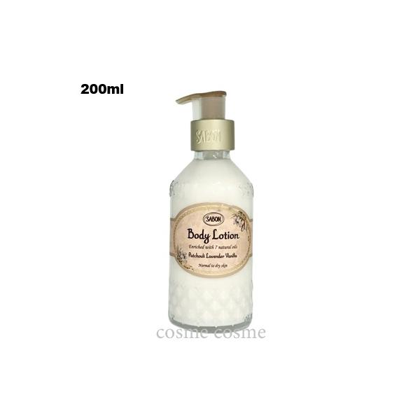 ■メーカーサボン■商品名ボディローション パチュリ ラベンダー バニラ■内容量200ml■商品説明なめらかな使用感で肌なじみが良く、しっとりとした肌へ導きます。 甘く優雅なオリエンタルノート。異国の空気を感じさせるミステリアスな香りです。 ...
