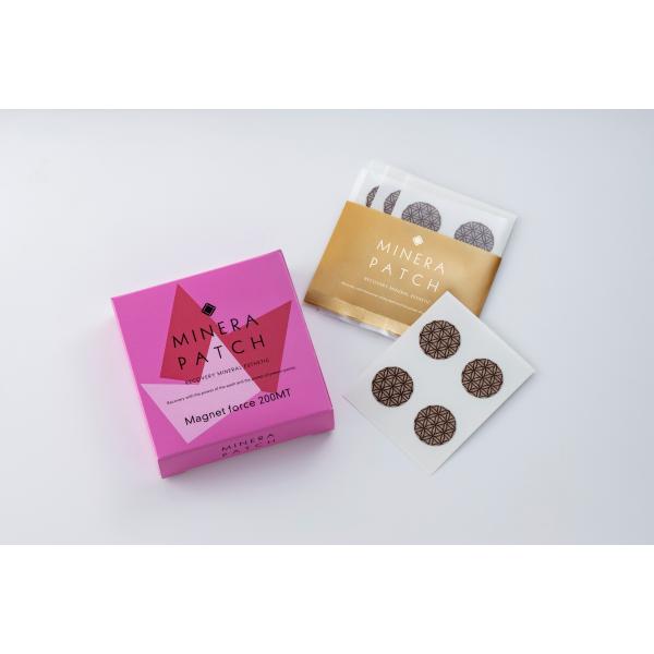 ミネラパッチ フラワーオブライフ MINERA PATCH 磁気バンNII MRP-0010 管理医療機器貼った箇所をおしゃれに見せるデザインは《神聖幾何学模様》《生命の花》と呼ばれるフラワーオブライフ模様を採用しました。チタンテープを採用...