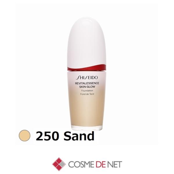 資生堂 エッセンス スキングロウ ファンデーション 30ml 250 Sandナイアシンアミド・ケフィア発酵エキスGLを配合して肌のうるおいうるおいヴェールをサポート。みずみずしく軽やかにのび、乾燥による小じわを目立たなくしながら※3、つけ...