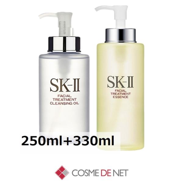 SK2 SK-II SKII フェイシャル トリートメント クレンジングオイル＋  エッセンス  セット 250ml+330ml セット内容SK2 フェイシャル トリートメント クレンジングオイル x1 SK2 フェイシャル トリートメント...