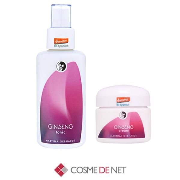 マルティナ お得！ジンセナ フェイシャルローション/クリーム  やくすみが気になる肌に植物エキスがうるおいとしなやかさを与える化粧水と豊富なビタミンが肌に潤いと弾力を与え、朝鮮ニンジンのエキスが肌をサポートしてケアするクリームをセットに。 ...