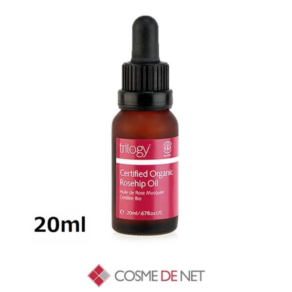 トリロジー ローズヒップ オイル 20ml トリロジーの顔ともいえる、大人気ローズヒップオイル。種からボトル充填まで全工程が国際オーガニック認定。70％以上の必須脂肪酸を含むこの微細なオイルは、肌にすばやくなじみ、肌とよく似たpH値で肌の弾...