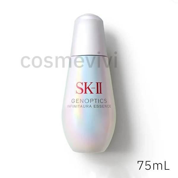 メーカー：SK2 SK-2商品名：ジェノプティクス インフィニットオーラ エッセンス 75mL商品情報：薬用美白美容液 ついに進化4つの肌曇り、シワ、そして肌が放つ光に着目美白有効成分 ニコチン酸アミドW(ナイアシンアミド)4つのルートでメ...