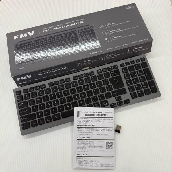 メーカー：富士通型番：FMV-KB800Tサイズ：約384.8mm×約128.35mm×約24.35mm（チルトしていない状態）カラー：ブラックキー配列：JIS配列準拠104キー（テンキー付き）キーピッチ：約19.0mmキーストローク：約3...