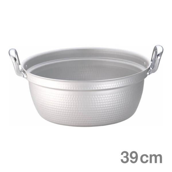 両手鍋 TKG アルミ円付鍋 アルマイト加工 39cm （AEV1706）7-0031-0706【TKG アルミ円付鍋 アルマイト加工 】表面にアルマイト加工を施すことにより柔らかくキズつきやすいアルミ生地を保護します。食材によって侵食され...