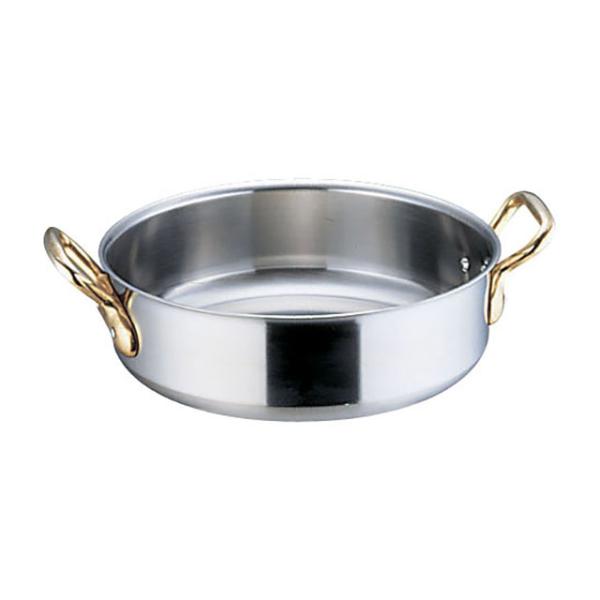 ●サイズ表示(内径cm)：36●外径×深さ(mm)：375×120●容量(L)：11.6●質量(kg)：4.5●底板厚(mm)：3●底径(mm)：320●プロユースのために生まれてきた。電磁調理器用ステンレス鍋、スーパーデンジ。[IH対応]...