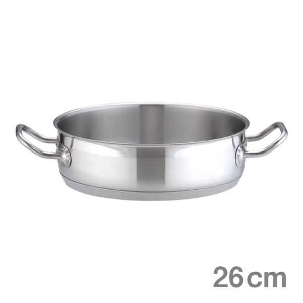 両手鍋 TKG PRO プロ 外輪鍋 蓋無 26cm （ASTD926）7-0009-0301【TKG PRO プロ 外輪鍋】耐蝕・耐摩耗・堅牢・熱伝導など材質の追求から始まり、 軽量化、衛生面、健康や安全の配慮など利便性を設計・ 加工工程...