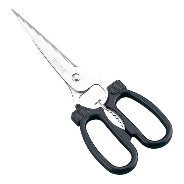 ●全長(mm)：230●材質：刃部／ステンレス刃物鋼 ハンドル／ABS樹脂 ●金属部とハンドル部を分離して食器洗浄機で洗えます。●刃渡りが95mmと長いのでスムーズに切れます。※洗浄機対応