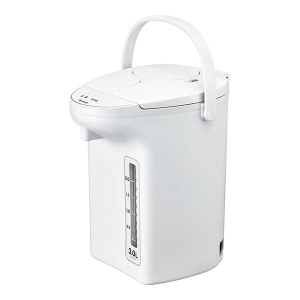 ● 消費電力：湯沸700W●軽いプッシュプレートの注ぎやすいタイプ。●エアー給湯なので、コードレスでお湯を注げます。●上蓋脱着式・空炊き防止機能付・360°回転底