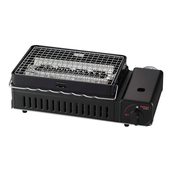 ●メーカー品番：CB-ABR-2●間口×奥行×高さ(mm)：409×214×134●質量(kg)：2.4●2.3kW(2,000kcal／h)●ガス消費量：約169g／h●連続燃焼時間：約90分●点火方式：圧電点火方式●焼網サイズ：約280...