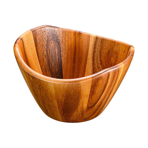 ●サイズ：M●間口×奥行×深さ(mm)：218×215×130●D&amp;Sウッドウェアシリーズ●材質：天然木(アカシア)●アカシアの木目は、色の濃淡がはっきりしており、ぬくもりのある高級感を演出します。色や木目が商品ごとに違うのも天然木...