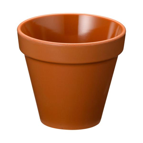 ●メーカー品番：MELPOT8 ●外径×深さ(mm)： 90× 80●容量(ml)：236●植木鉢型のユニークなデザインは、野菜はもちろんティラミスやアイスクリームなどに最適です。