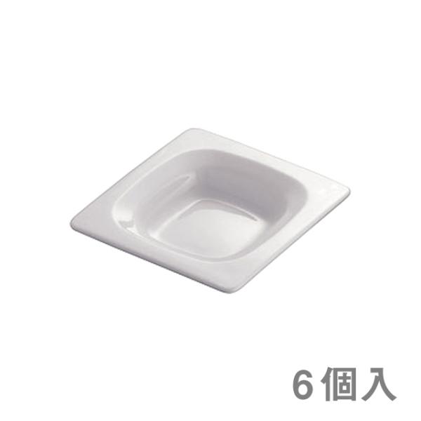 皿 TKG ディンプルカフェトレー 6ヶ入 スクエア BA3016 アミューズメント （RAMB601）7-1569-2701【TKG アミューズメント ディンプルカフェトレー 6ヶ入】ビュッフェシーンをお客様だけのアラカルトに前菜の盛り合...