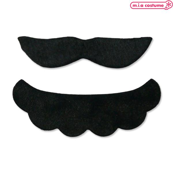 某ゲームキャラクターの様なお髭！プチ仮装にぴったり！簡単に使えるので、誰でも楽しめます♪黒 ブラック レディース 婦人 女性サイズ メンズ 男性サイズ 女装子 男の娘 大きいサイズ コスプレ コスチューム 仮装 衣装 Cosplay Cos...