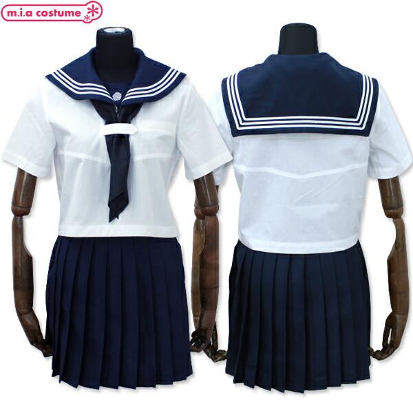 胸当ての刺繍が可愛い清純セーラーはいかがですか？有名お嬢様学校の制服シリーズです☆お嬢様学校の制服はやっぱりあこがれますよね♪つくりはかなりしっかりとしているので本物と区別がつかないくらいのクオリティの高さです☆もちろん上下セットで完璧なお...