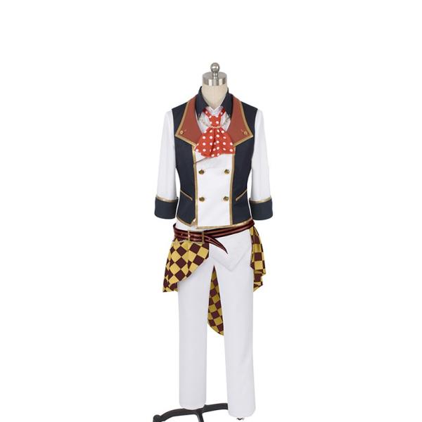 【商品状態】新品未使用品  【サ　イ　ズ】（ご注文後にサイズをご指定下さい）  【素　　　材】ポリエステル生地、綿など       【セット内容】ベスト、シャツ、ズボン、蝶ネクタイ、ベルト、腰飾り、帽子、グローブ【備　　　考】