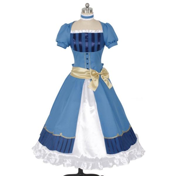 【商品状態】新品未使用品  【サ　イ　ズ】（ご注文後にサイズをご指定下さい）  【素　　　材】ポリエステル生地、綿など       【セット内容】ドレス、ベルト、手袋、首飾り、髪飾り【備　　　考】