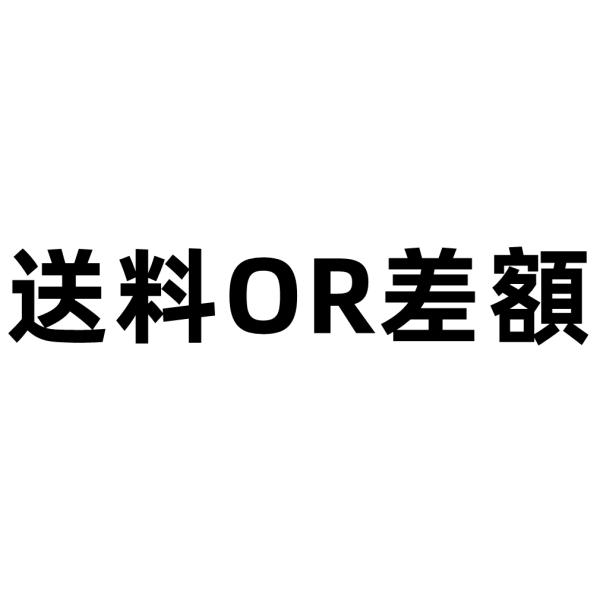 差額or送料        差額or送料