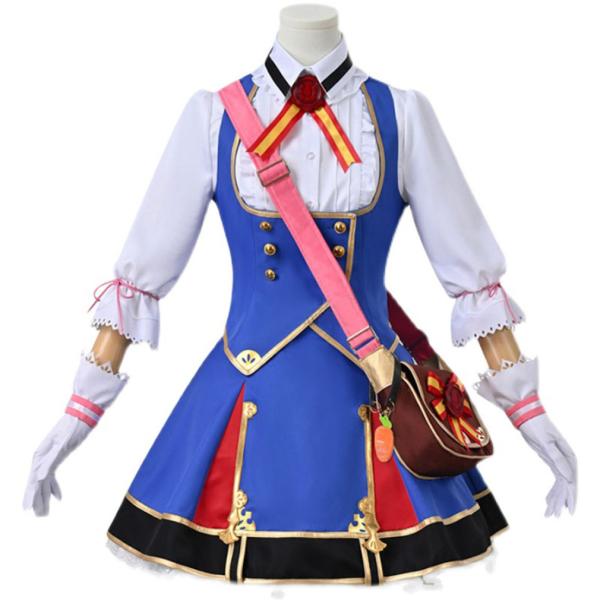 【商品状態】新品未使用品  【サ　イ　ズ】（ご注文後にサイズをご指定下さい）  【素　　　材】ポリエステル生地、綿など       【セット内容】ベスト、シャツ、カバン、スカート、靴下、手袋、リボン、髪飾り【備　　　考】