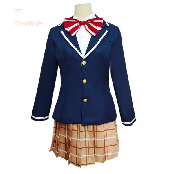 【商品状態】新品未使用品  【サ　イ　ズ】（ご注文後にサイズをご指定下さい）  【素　　　材】ポリエステル生地、綿など       【セット内容】コード、シャツ、スカート、リボン、タイツ【備　　　考】