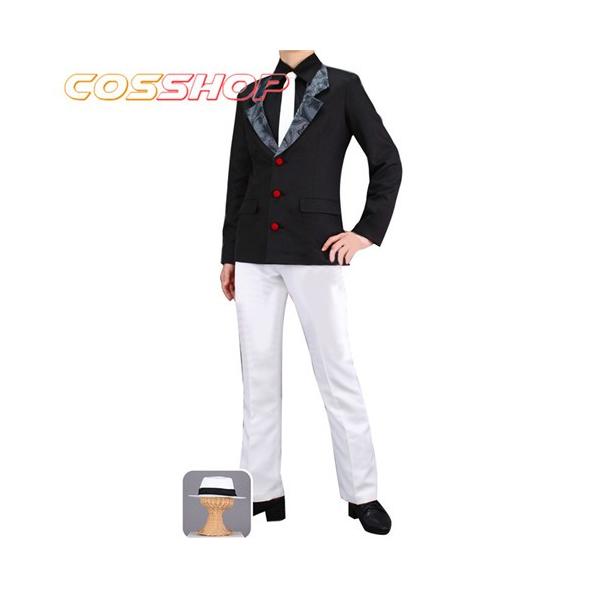 【商品状態】新品未使用品  【サ　イ　ズ】（ご注文後にサイズをご指定下さい）  【素　　　材】ポリエステル生地、綿など       【セット内容】上着＋シャツ＋ネクタイ＋ズボン＋帽子【備　　　考】