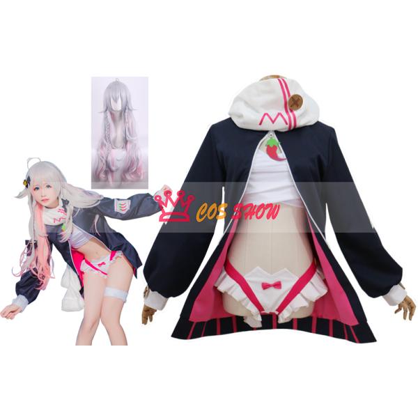 【セット内容】：セット内容は写真の通りすべて含まれています。【素材】：ポリエステル、コットンなど。※ウィッグ：専用ネットを無料で差し上げます。　高品質耐熱ファイバー人工毛ですので、最高の手触りで指通りもスムーズです。　耐熱温度は180℃以内...