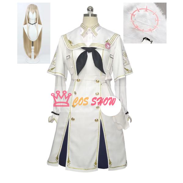 【セット内容】：セット内容は写真の通りすべて含まれています。【素材】：ポリエステル、コットンなど。※靴のサイズ：22.5cm〜26cm　素材：合皮合皮、ゴム等※ウィッグ：専用ネットを無料で差し上げます。　高品質耐熱ファイバー人工毛ですので、...