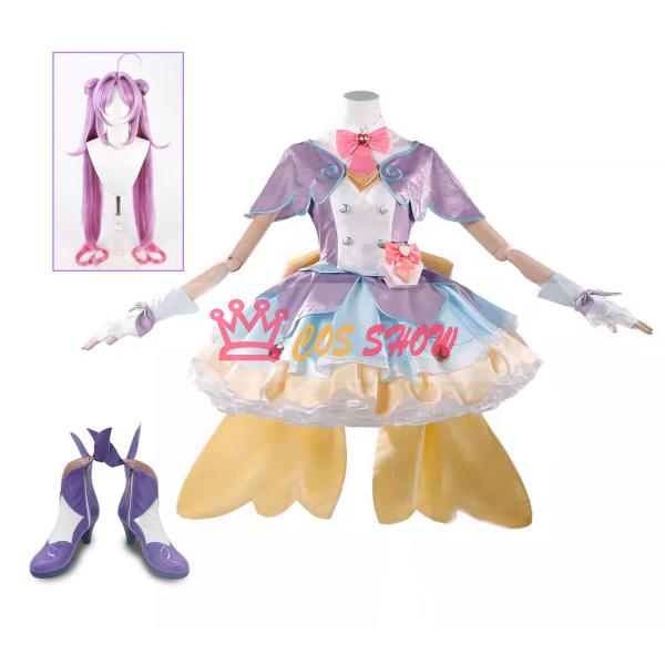 【セット内容】：セット内容は写真の通りすべて含まれています。【素材】：ポリエステル、コットンなど。※靴のサイズ：22.5cm〜29cm　素材：合皮合皮、ゴム等※ウィッグ：専用ネットを無料で差し上げます。　高品質耐熱ファイバー人工毛ですので、...