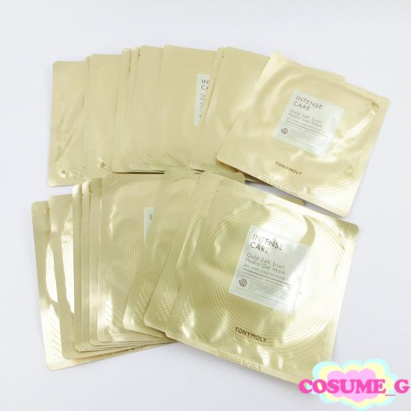トニーモリー TONYMOLY インテンスケアゴールド 24k スネイルハイドロ ゲル マスクシート 33g 19点セット ※使用期限：2026.08.13 F14状態：未使用のお品物になります。