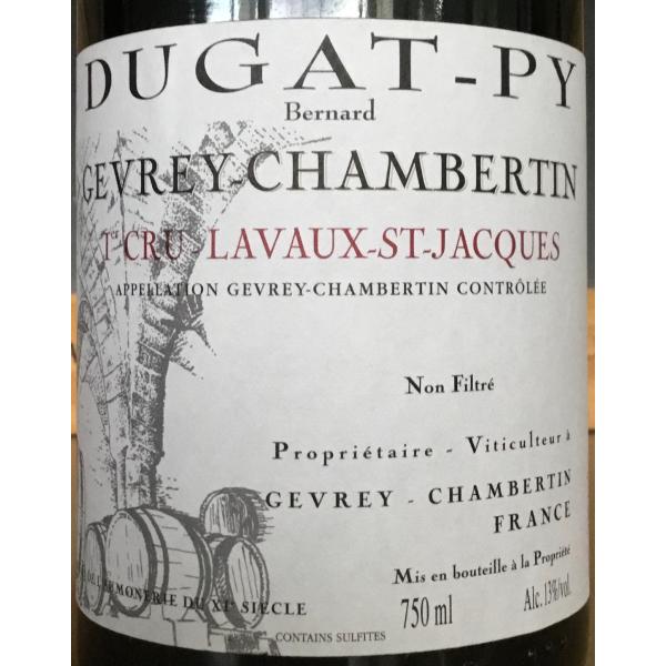 【原　語】：2013 Gevrey Chambertin 1er Cru Lavaux Saint Jacques - Bernard Dugat-Py【輸入元】：ラックコーポレーション【品　種】：ピノノワール100%【産　地】：フランス、...
