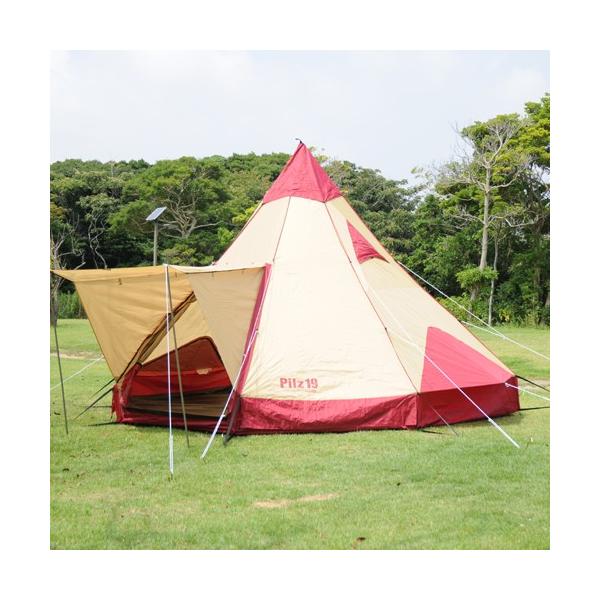レンタル商品詳細  【商品番号: tent005】【品名: ピルツ 19】【ブランド名: 小川キャンパル(CAMPAL JAPAN)】【対応人数】10人【レンタル内容】●セット内容:本体・ポール・グランドシート【商品説明】個性的なモノポール...