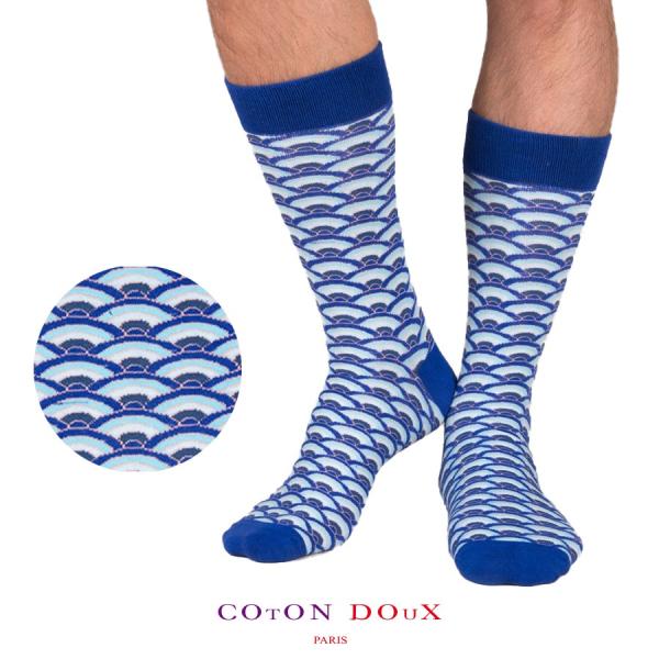 【 CotonDouxソックスの仕様・特徴 】●素材：綿80% ポリアミド(ナイロン)18% ポリウレタン2%●サイズ： S (23.5-26.0cm)　L (26.0-28.5cm)CotonDouxオリジナルの靴下。楽しい柄はソックスで...