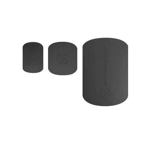 【SCOSCHE】高品質マグネットマウントプレートアメリカで大人気のマグネットスマホホルダーのマウントプレート単体です。大中小の三枚セットです。カラーはブラックとなります。ケースやスマホ本体に直接貼り付けたり、ケースとスマホの間に挟み込むこ...