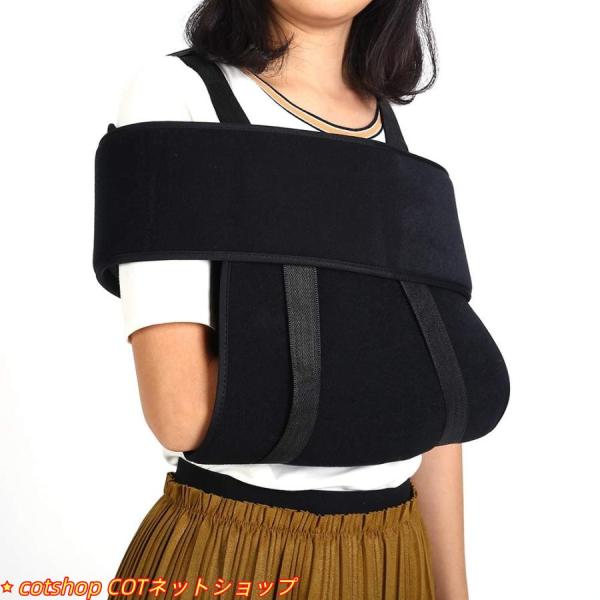 ? 履き心地の良い高品質の通気性素材で作られています。? 調整可能なストラップは、さまざまなニーズに合わせることができます。? 肩と上腕にしっかりとサポートし、固定します。? サポートは片手で手前から調整することができます。? 2つのオーバ...