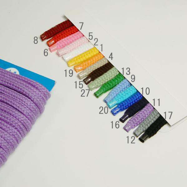 直径約８ミリの太めのひも。入園・入学準備の袋物、体操服袋　お着替え袋　お弁当袋、給食着入れ、コップ入れ巾着や、エプロンの肩紐、ナップサックの肩紐におすすめです。アクリル 100％直径約8mm紅鶴こちらの紐は1mごとの販売になります。【 数量...