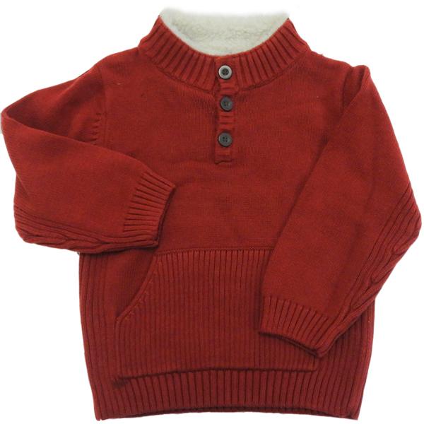 アメリカで買い付けたGYMBOREEコットンニットセータースタンドネックで内側にはボア付きでとても暖かいデザインネック部分もボタン式でお着替えも楽ちんです。コットン素材でとても扱いやすくヘビロテ間違いなしのお洒落セーターです。中国製■メール...