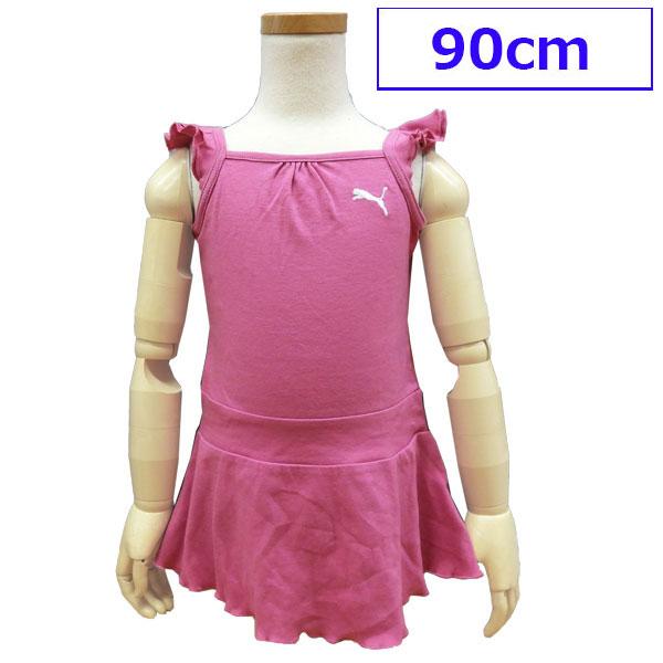 【アメリカ買付商品】PUMA プーマ 子供服 ベビー服 ワンピース ノースリーブ カット素材 女の子用 2歳 90cm ピンクアメリカで買い付けた肌触り抜群 楽ちんカット素材 ノースリーブワンピースローウエスト 肩ひもとスカートのひらひらウ...