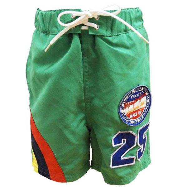 アップリケが可愛い丸高衣料ムージョンのトランクス水着中国製■紙タグに折れやキズがある場合がございます。※アウトレット価格につき返品交換不可■メール便(ポスト投函)でのお届けとなります。サイズ 80cmカラー グリーン素材 ポリエステル100...