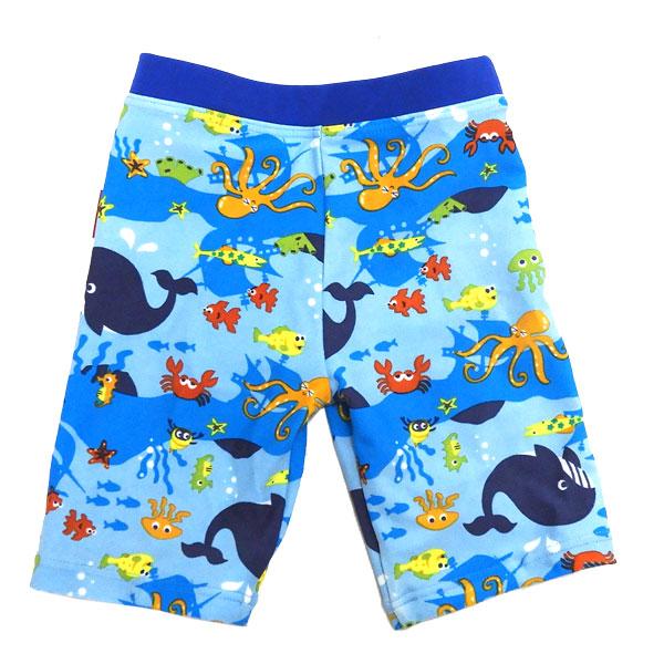 海の生き物がとっても可愛いカラフル水着柔らかジャージ素材で伸縮性がありお着替えも楽ちん。UVカット中国製■セール価格につき返品交換不可■メール便(ポスト投函)でのお届けとなります。(紛失破汚損補償対象外)サイズ 80cm 身長/75〜85c...