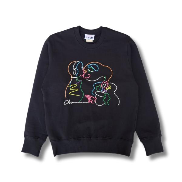 COLOR:ブラックSIZEM:着丈65 身幅56 肩幅43 袖丈61.5L:着丈68 身幅59 肩幅46 袖丈62.5XL:着丈71 身幅62 肩幅49 袖丈63.5MATERIAL：9.4oz 裏パイル オーガニックコットン100%デザ...