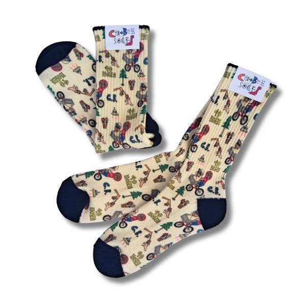 CHI-BEE go home sox 靴下 チービー CHIBEE ソックス COLOR：GO HOMESIZE：Sサイズ（22.0cm〜24.0cm）Mサイズ（25.0cm〜27.0cm）※24.5cmの方はMサイズがオススメです。MA...